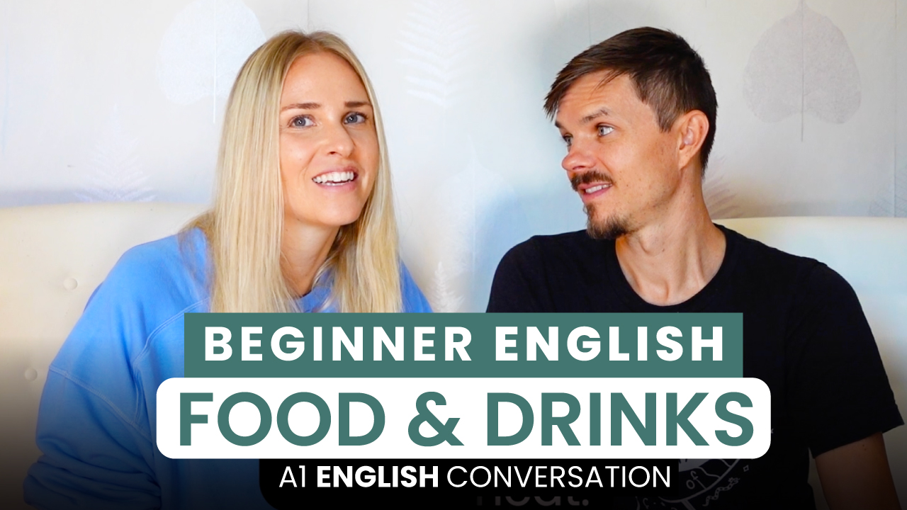 Beginner English Conversation about FOOD & DRINK — Learn English with ...