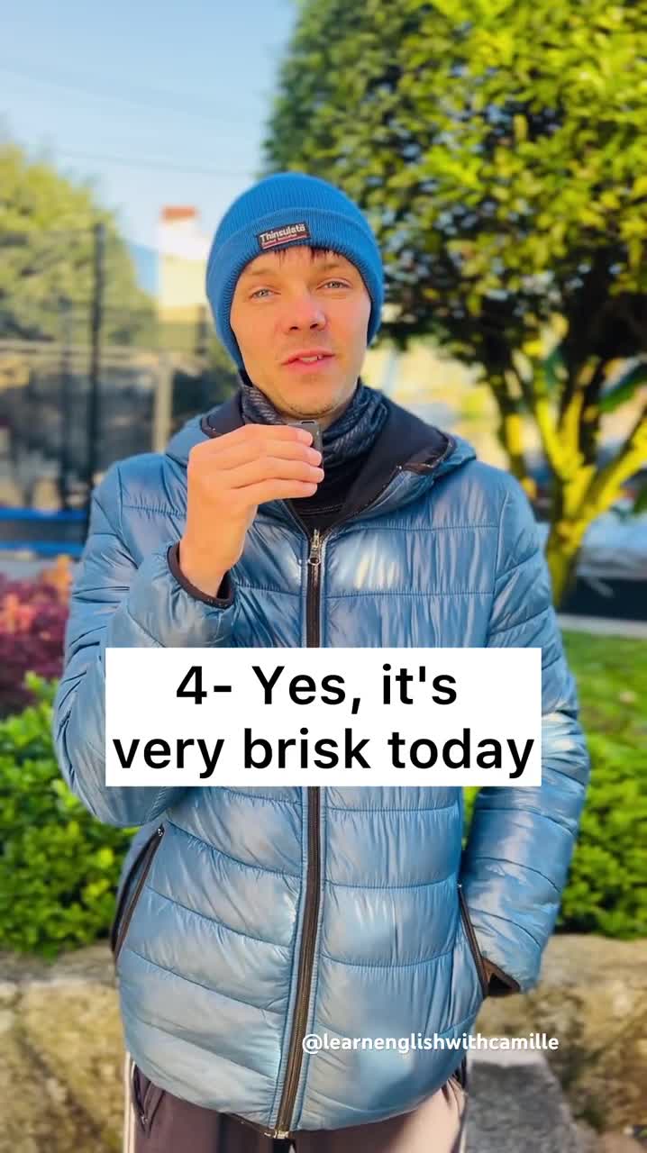 5 ways to say it’s cold in English - Learn English with Camille