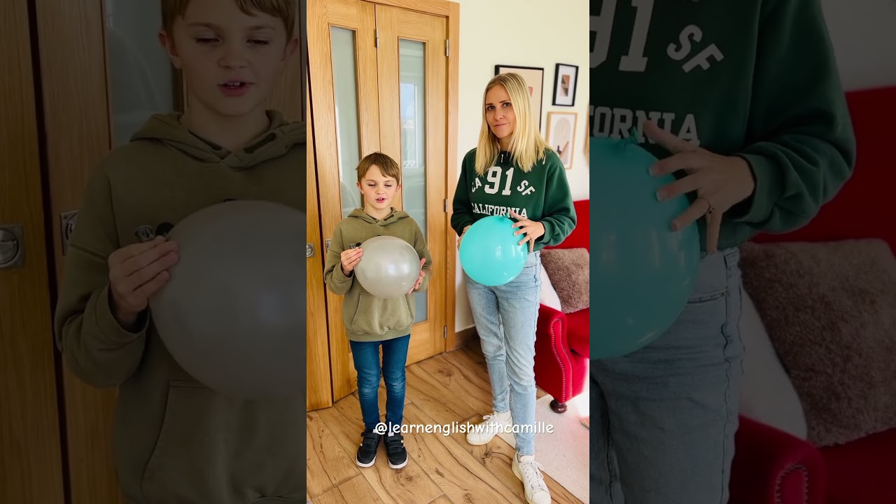 Balloon verbs and vocabulary - English with Kids - Learn English with ...